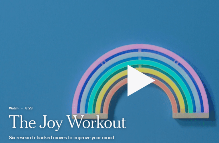 Have 8 Minutes? Try "The Joy Workout!" - Upper Valley Haven